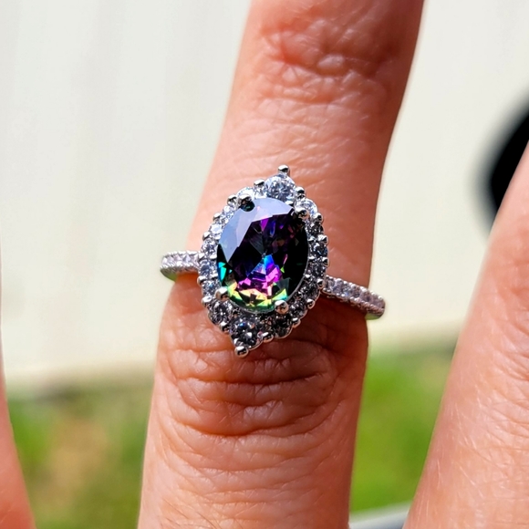 Jewelry | Royal Magical And Mystical Rainbow Aurora Borealis Crystal ...